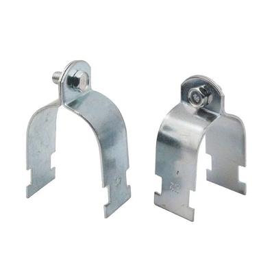China Quick Install Strut Channel Pipe Clamp Tool Free MEP Engineering Pipe Support Fittings for sale