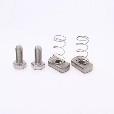 China Zinc Plated Unistrut Channel Spring Nut For Unistrut Fitting for sale