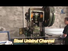 galvanized steel unistrut 41x41 slotted channel for hvac electrical oval hole slotted c channel