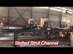 high strength slotted c channel 41mm x 41mm unistrut for seismic bracing support