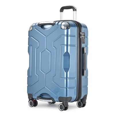 China Sturdy  ABS PC Lightweight Hard Travel Luggage Trolley Mechanical Style for sale