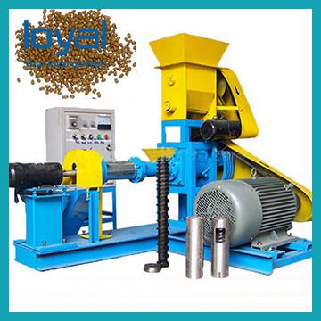 China Extruder- RICHI Dry and wet single or twin screw soybean corn animal dog pet food pellet floating fish feed extruder mac for sale