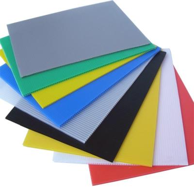 China 5mm 8mm Colourful Best Price PP Sheet/Flute Board/Corrugated Plastic Board Manufacturer for Protection and Signage and B for sale