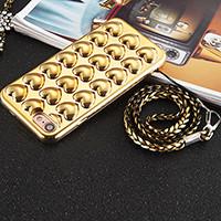 China Plating TPU 3D Love Heart Cell Phone Case Back Cover for iPhone 7 7 plus 6 6s 6 Plus 6s Plus with Lanyard for sale