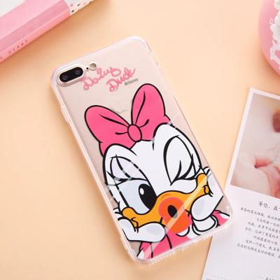 China Acrylic Lovely Cartoon Characters Back Cover Cell Phone Case For iPhone 7 7 Plus 5 5s 6 6s for sale