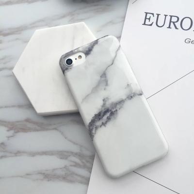 China Soft TPU Black&White Marble Pattern Back Cover Cell Phone Case For iPhone 7 6 6s Plus for sale