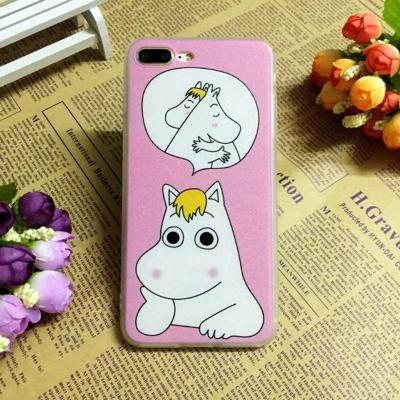China PC+TPU Silk Grain Love Elf Cartoon Image Back Cover Cell Phone Case For iPhone 7 6s Plus for sale