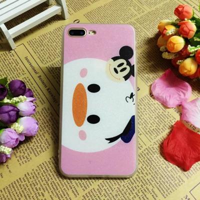 China PC+TPU Silk Grain Cute Donald Duck Image Cell Phone Case Cover For iPhone 7 6s Plus for sale