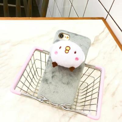 China Hard PC Kana Hera Small Animal 3D Doll Plush Cover Cell Phone Case For iPhone 7 Plus 6s for sale