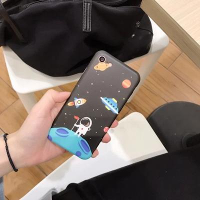 China Soft TPU IMD Made The Astronaut & Planet Image Cell Phone Case Back Cover For iPhone 7 6s Plus for sale