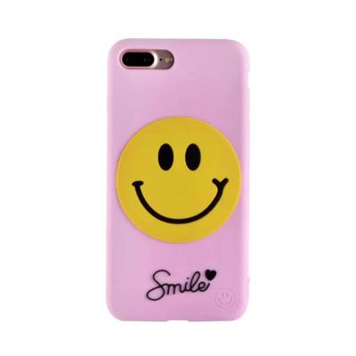 China Soft Silica gel Big Smile Face Back Cover Cell Phone Case For iPhone 7 6s Plus for sale
