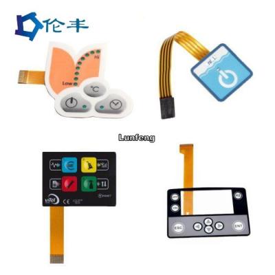 China FPC Membrane Keypad Connector Flexible Circuit Pantone Keypad Dome Switch for sale