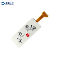 China 3M468 Rear Adhesive Tactile Membrane Control Panel with Embossed Glossy Buttons - 1,000,000 Cycle Life, -40°C to +80°C Operating Range for sale