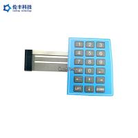 China 3M468 Rear Adhesive Tactile Membrane Control Panel with Embossed Glossy Buttons - 1,000,000 Cycle Life, -40°C to +80°C Operating Range for sale