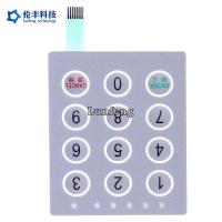 China PET Polyester Membrane Switch Keyboard 35V DC 100mA High Durability Industrial Control Panel for sale
