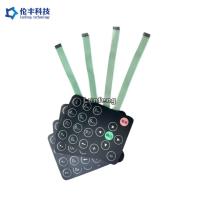 China Custom PET Membrane Switch Keypad IP65 Waterproof for Industrial Control 2-35 inch for sale