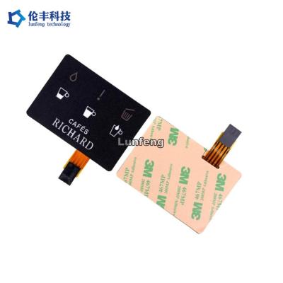 Китай Пульт управления касания цепи переключателя мембраны FPC машины кофе плоский продается