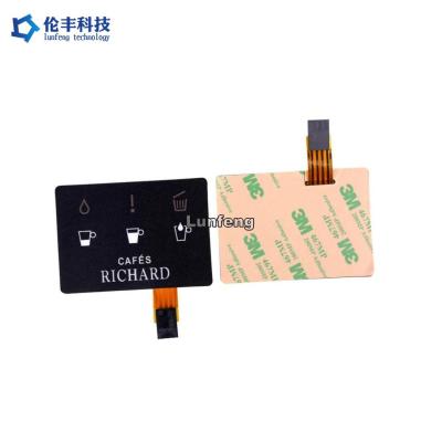 Cina Pannello a comando a tocco di membrana della macchina del caffè del circuito piano del commutatore FPC in vendita