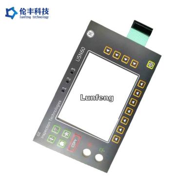 China Backlight LED Membrane Switch , Metal Dome Membrane Switch With Holes for sale