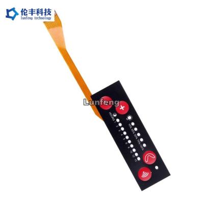 중국 3M468은 점착성 주도하는 멤브레인 스위치 감촉식 키패드 에프피씨 케이블을 세웁니다 판매용