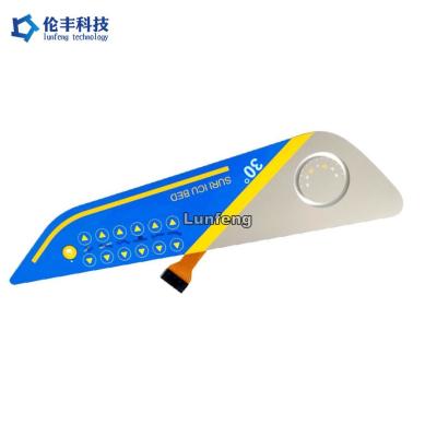 China Telclado numérico del interruptor de membrana del cable de FPC, interruptor de membrana táctil del ANIMAL DOMÉSTICO en venta