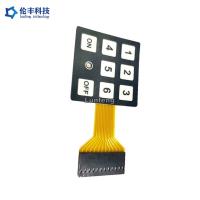 China FPC Circuit Membrane Switch Keypad Matte Tactile 1.0mm Pitch 35V 100mA for sale