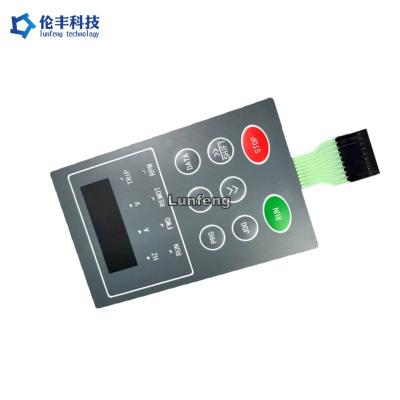China Telclado numérico táctil del interruptor de membrana del LED, interruptor táctil del LCD de la ventana de la bóveda negra del metal en venta