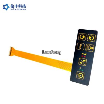 Китай Красный зеленый прилипатель цепи 3M кнопочной панели FPC переключателя мембраны СИД тактильный продается