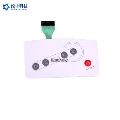 Китай Переключатель мембраны прозрачного окна плоский, переключатель мембраны прототипа продается