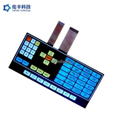 Китай Клавиатура мембраны изготовленного на заказ размера плоская, не тактильная изготовленная на заказ клавиатура мембраны продается