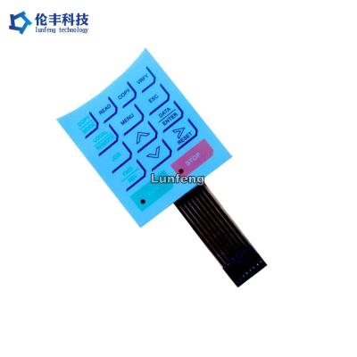 China Interruptor de membrana plano OEM/ODM, teclado de membrana personalizado en venta