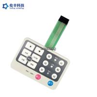 China Customized LED Membrane Switch with Embossed Keys - 5 Million Cycle Life, -40°C to +80°C Operating Range for sale