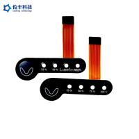 China FPC Circuit LED Membrane Switch Keypad 0.5mm Pitch Custom Size 3M Adhesive for sale