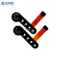 China FPC Circuit LED Membrane Switch Keypad 0.5mm Pitch Custom Size 3M Adhesive for sale