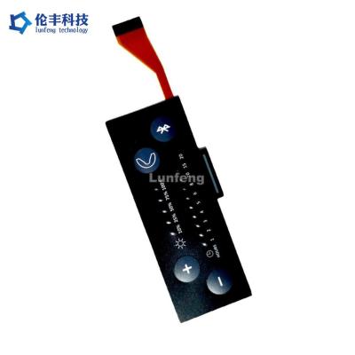 China PET Embossed Keys LED Membrane Switch , Custom FPC LED Membrane Keypad for sale