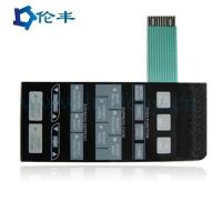China Flat Membrane Switch 100MΩ Insulation Resistance DC 12V Customizable Size for sale