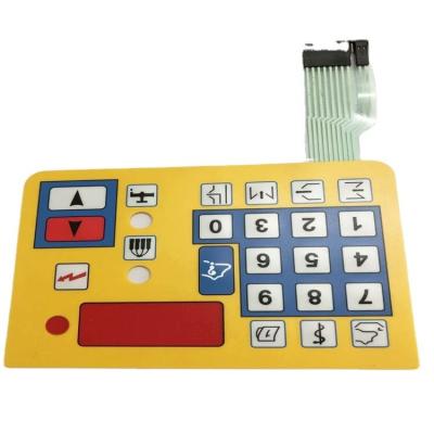 China Adhesive Or Screw Mount LED Keypad Offering Silkscreen Printing Enhanced Visibility and Durability for Control Systems for sale