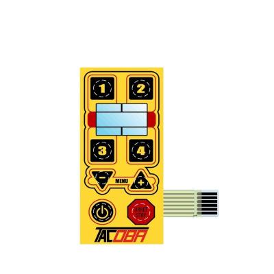 China Long Life Expectancy Plastic Membrane Switch Incorporating LED Type Designed for Enhanced Durability and Visual Feedback for sale