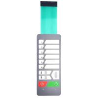 China Custom Flat Membrane Switch DC 12V Silkscreen Printing Panel 100mΩ Contact Resistance for sale