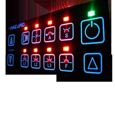 China Silkscreen Printed Membrane Switch Overlay Custom Max Size Membrane Keypad Switch Perfect for Automotive Control Systems for sale