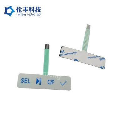 中国 工業グレードの触覚メタルドームスイッチ、50mA/50V DC接点定格、黒色コネクタ付き 販売のため