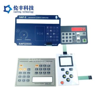 China -20°C To 70°C Metal Dome Membrane Switch with Customized Design and Matte Surface for sale