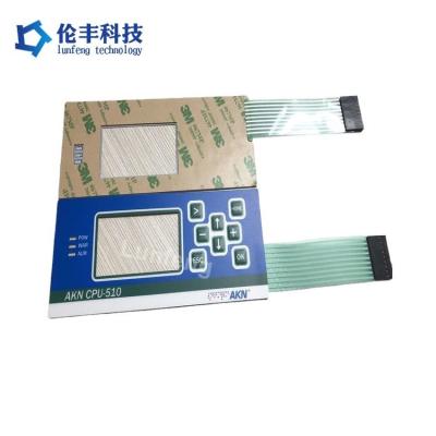 China Black Connector Metal Dome Membrane Switch for Single/Double/Multi-layer Circuit in -30°C To 80°C for sale
