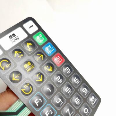 China Tactile Polydone PET Membrane Switch Keypad Overlay Metal Dome Medical Equipment for sale