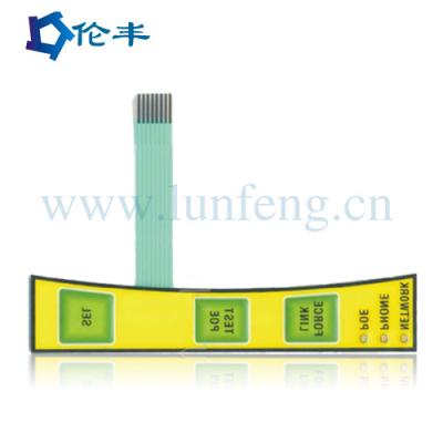 China Metal Dome Standard Membrane Keypad 3M 468 Adhesive Membrane Switch for sale