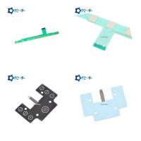 China Embossing Capacitive Membrane Keypad 3M9080 LED Control Panel Overlay with 5M+ Cycle Life and -40°C to +80°C Operating Range for sale