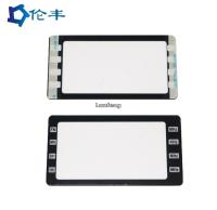 China Custom PET PC Front Panel Graphic Overlay for Radio 1.0mm Pitch Membrane Switch for sale