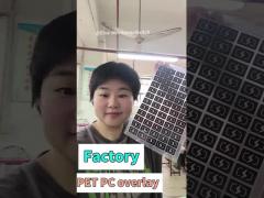 Pad de teclado personalizado PET PC 3M Adesivo teclado de membrana industrial