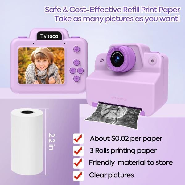 Quality kc6 kids camera purple for sale