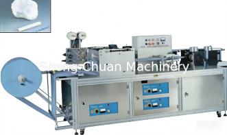 China PE Bouffant Cap Making Machine Disposable Medical Cap Production Line Output 100–120 pcs/min for sale